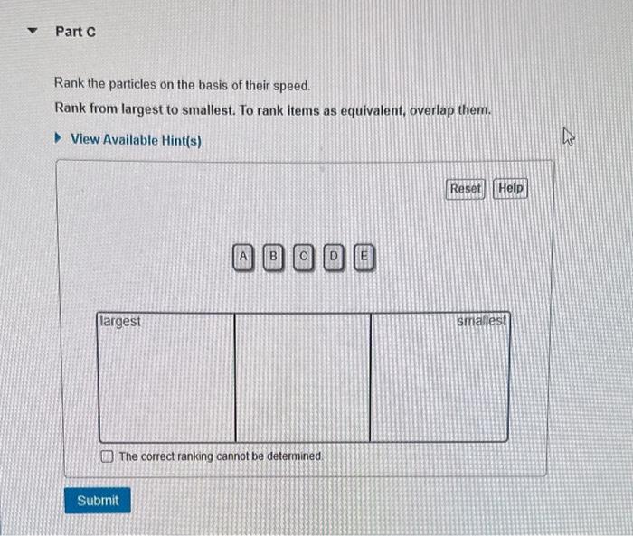 Solved Five equal-mass particles (A-E) enter a region of | Chegg.com