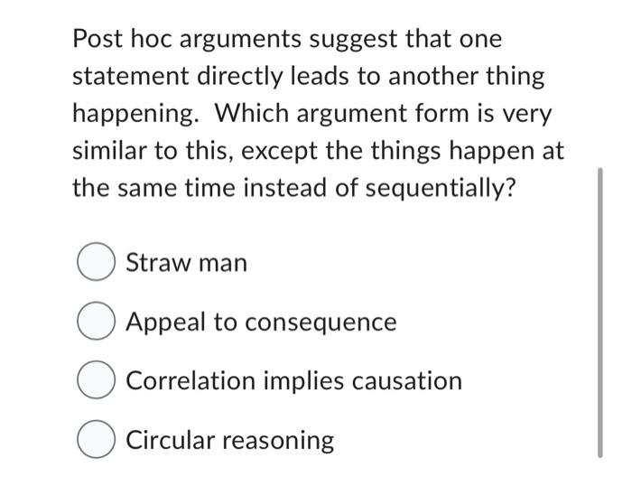 Solved Which of the following argument forms are often used | Chegg.com