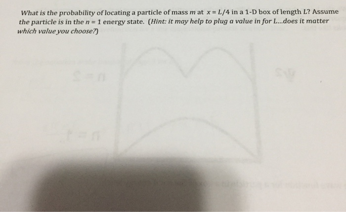 Solved What is the probability of locating a particle of | Chegg.com