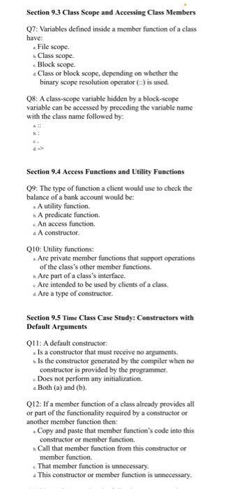 Solved Section 9.3 Class Scope and Accessing Class Members | Chegg.com