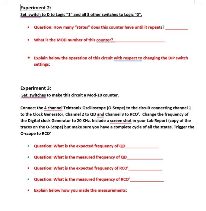 Solved Binary Counter using a 74LS169 IC: Study the data | Chegg.com