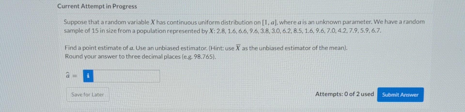 Solved Current Attempt in Progress Suppose that a random | Chegg.com