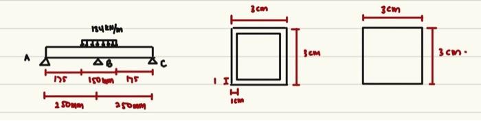 Solved a commercial beam (hollow square) is welded to frame | Chegg.com