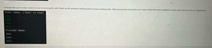 Solved in java will upvote. comments plz | Chegg.com