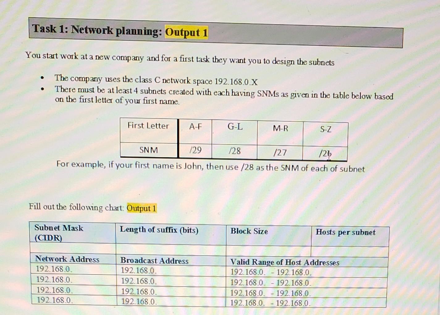 Solved Assign Ip Addresses To A Small Networkyou Start 