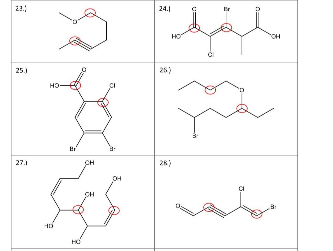 1 \). 2.) 3.) 4.) 5.) 6.) 23.) 24 | Chegg.com