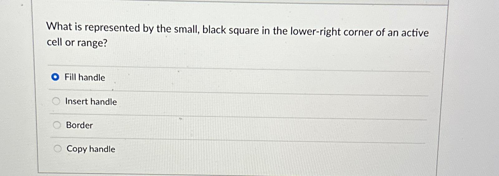 Solved What is represented by the small, black square in the | Chegg.com