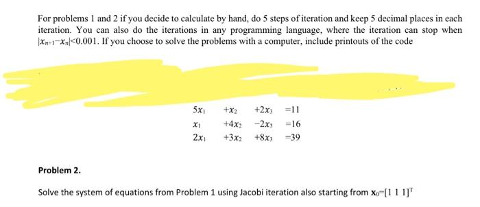 Solved For problems 1 and 2 if you decide to calculate by | Chegg.com