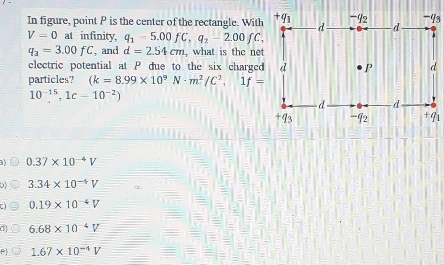 Solved In figure, point P is the center of the rectangle. | Chegg.com