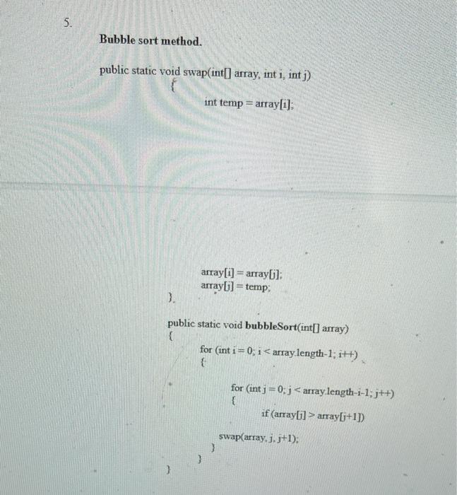Solved 5 1. Consider the following given interface. | Chegg.com
