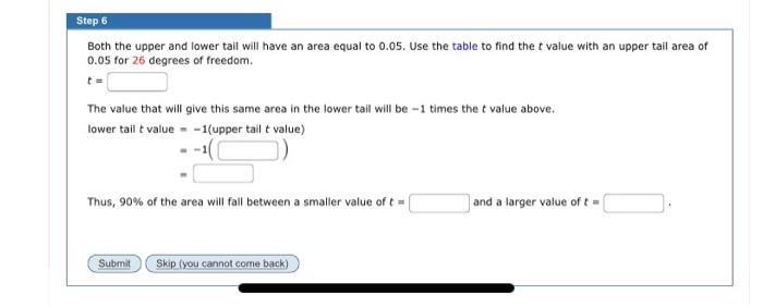 Solved Both the upper and lower tail will have an area equal | Chegg.com