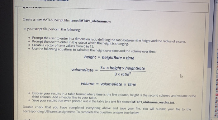 Solved Create A New Matlab Script File Named Mt4p1 2692