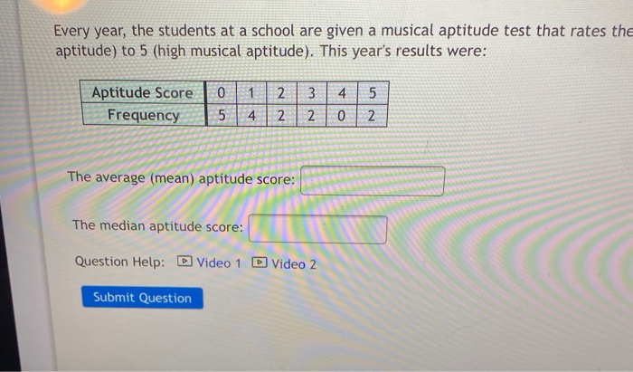 Solved Every year, the students at a school are given a | Chegg.com