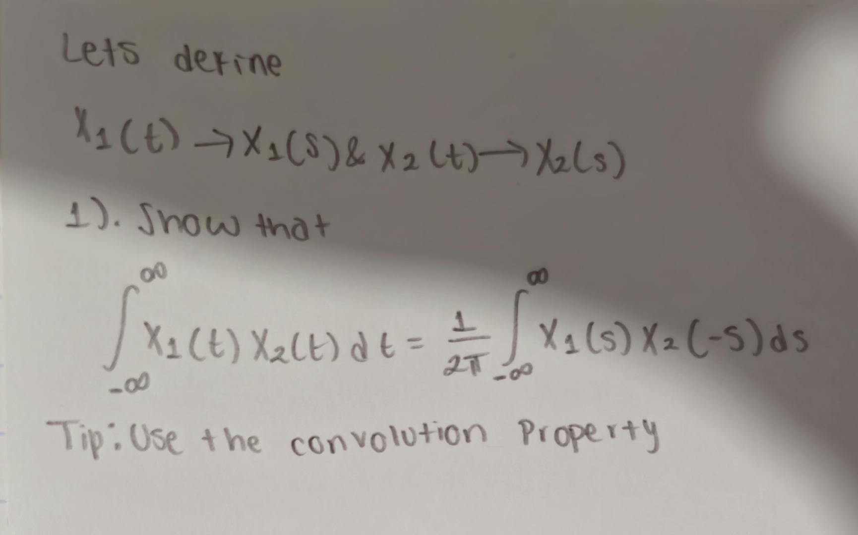 Solved Lets definex1(t)→x1(s)&x2(t)→x2(s). ﻿Show | Chegg.com
