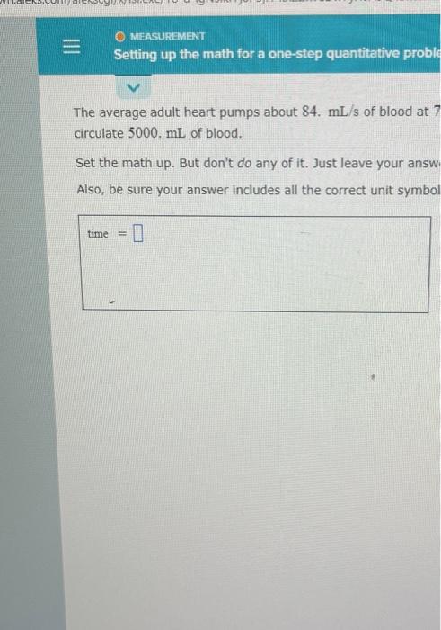 Solved O MEASUREMENT Setting up the math for a one-step | Chegg.com