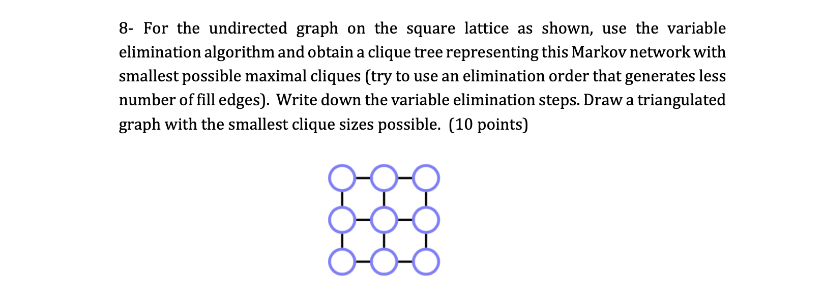 Solved 8- For the undirected graph on the square lattice as | Chegg.com Solved 8- For the undirected graph on the square lattice as | Chegg.com