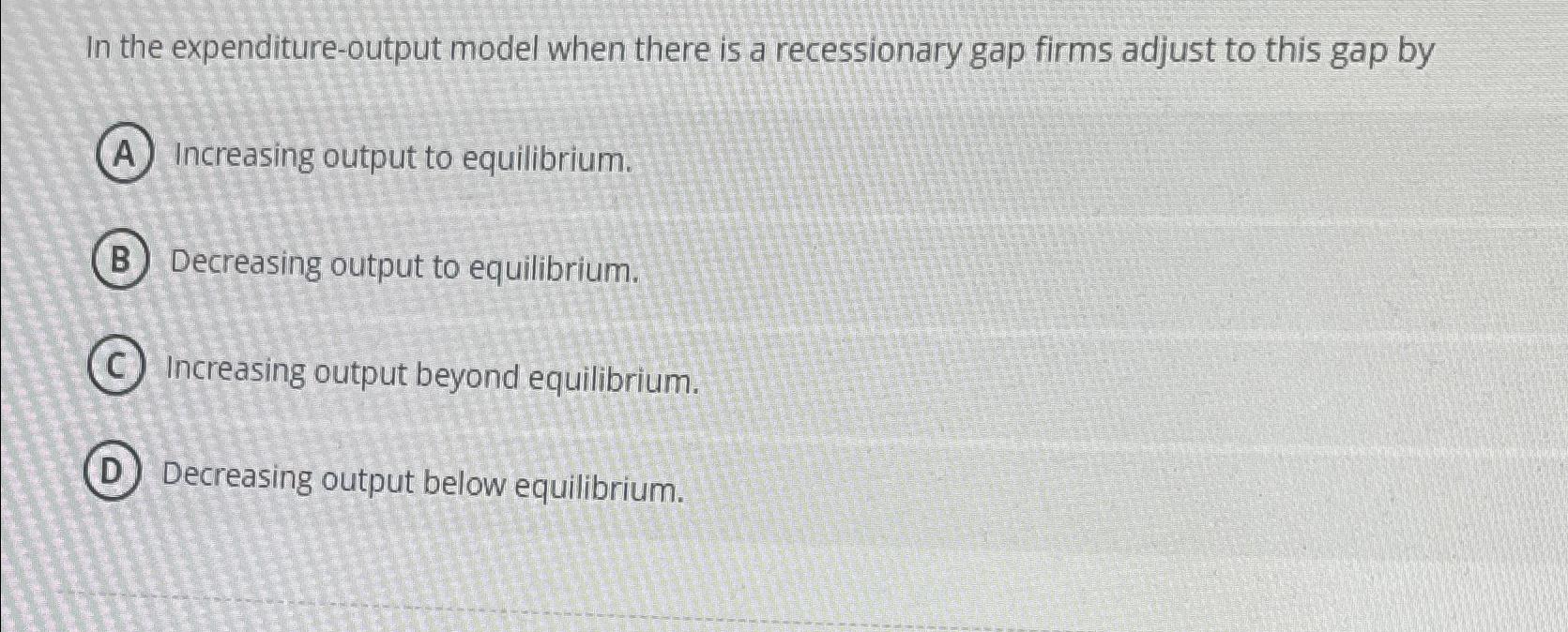 Diagram The Output Expenditure Model Expenditure Output Mode
