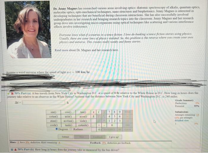 Solved Dr. Jenay Magnes has researched various areas | Chegg.com