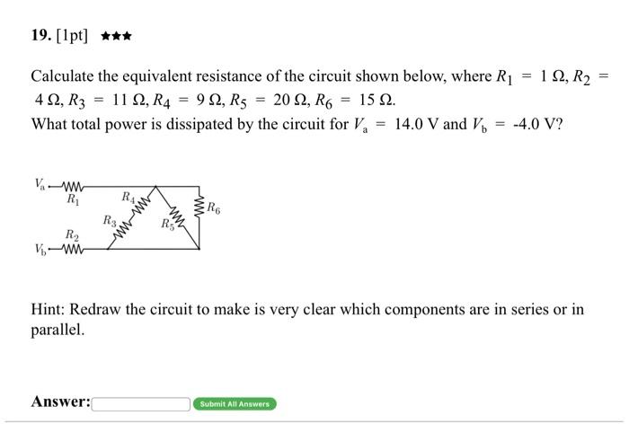 Solved Calculate the equivalent resistance of the circuit | Chegg.com