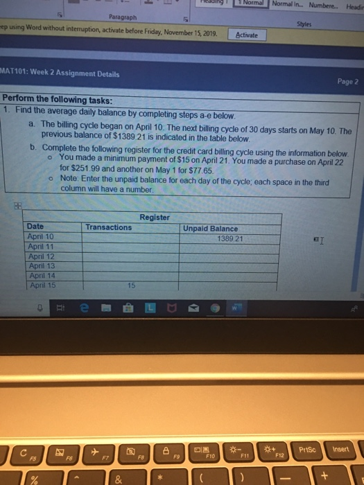 Solved - Heing Normal Normal In... Numbere... Header | Chegg.com