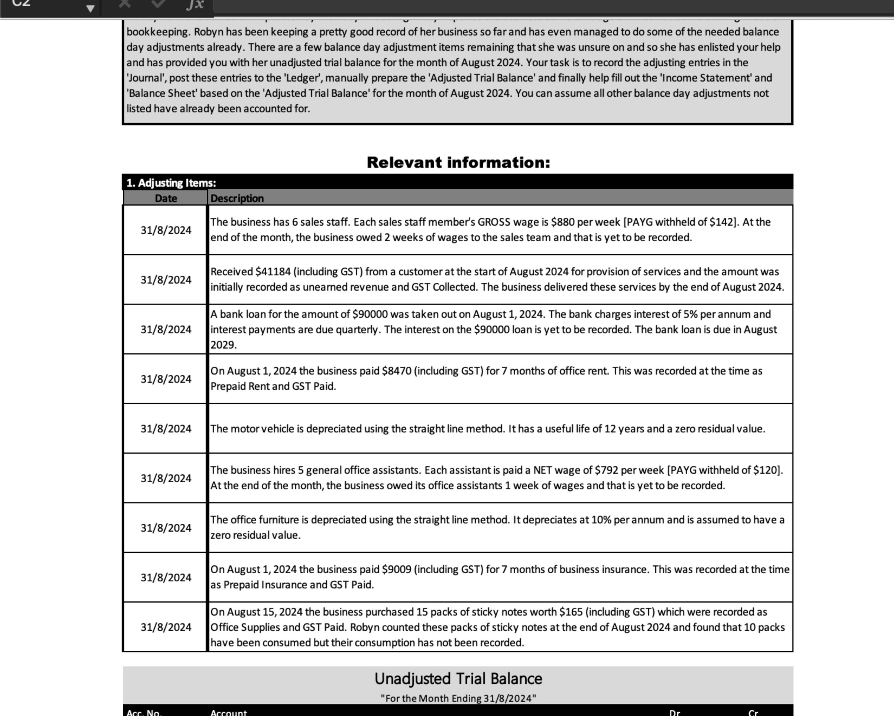 Solved bookkeeping. Robyn has been keeping a pretty good | Chegg.com