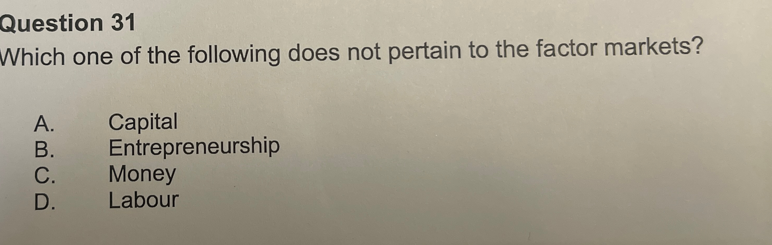 Solved Question 31Which one of the following does not | Chegg.com