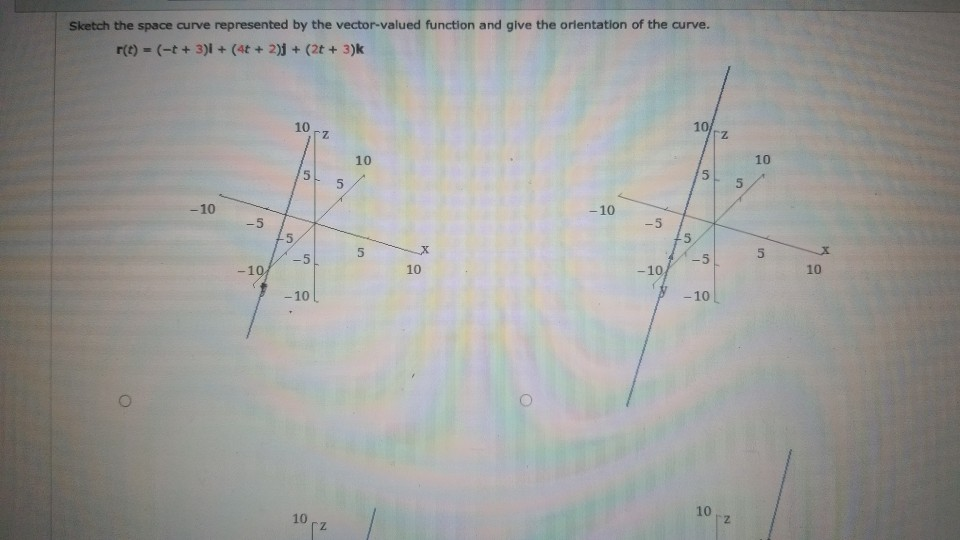 Sketch the space curve represented by the | Chegg.com
