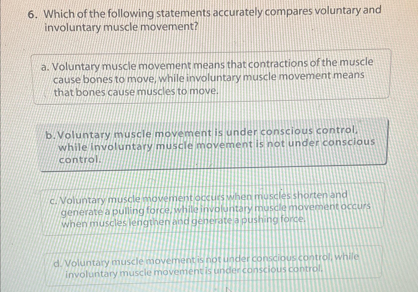 Solved Which of the following statements accurately compares | Chegg.com
