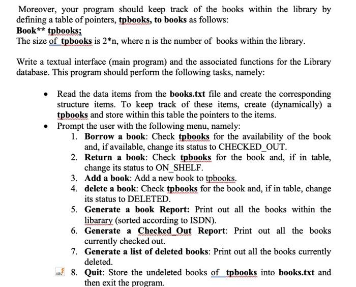 Solved You are required to construct a simple database for a | Chegg.com