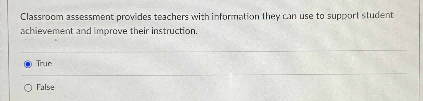 Solved Classroom assessment provides teachers with | Chegg.com