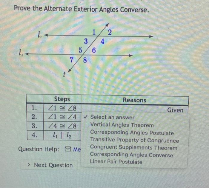 Prove Alternate Exterior Angles Converse Theorem - Home Alqu