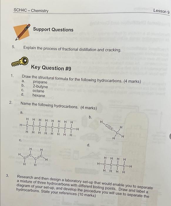 Solved 3. SCH4C - Chemistry 5. 2. 1. Support Questions | Chegg.com