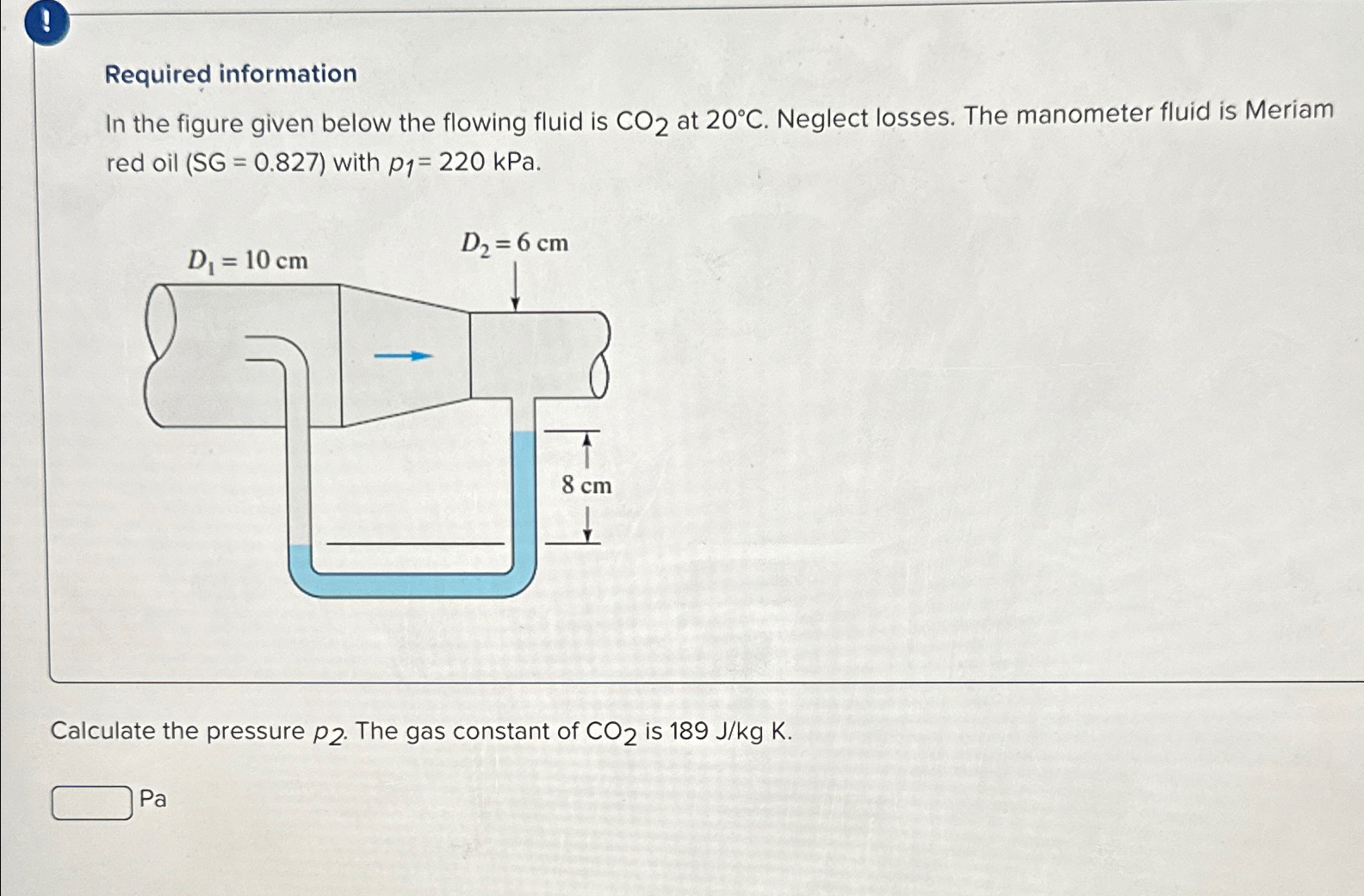 Solved !Required informationIn the figure given below the | Chegg.com