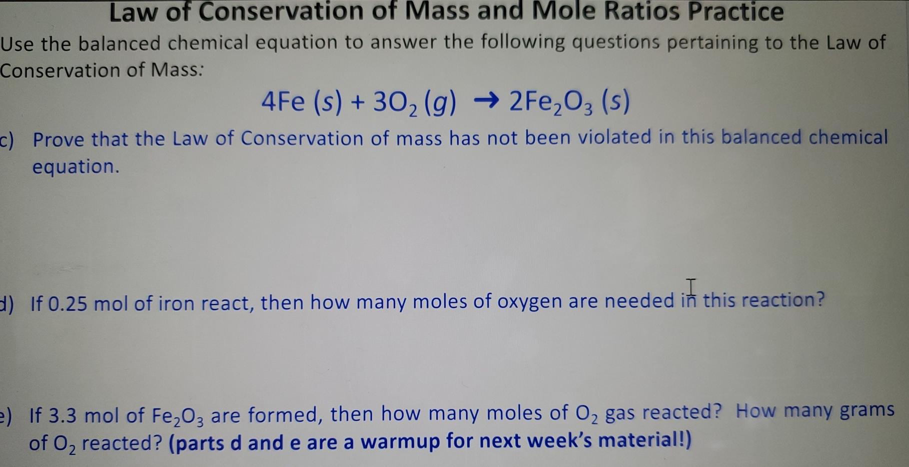 Law Of Conservation Of Mass Equation