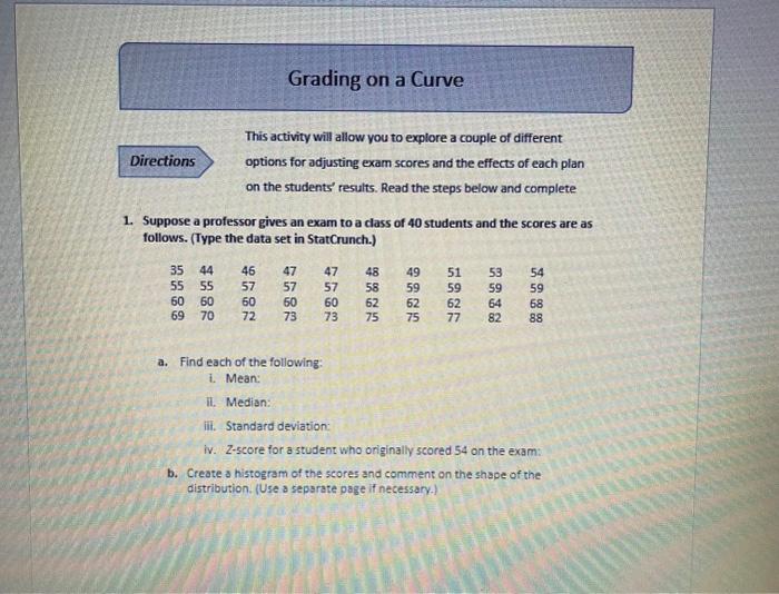 Solved This activity will allow you to explore a couple of | Chegg.com