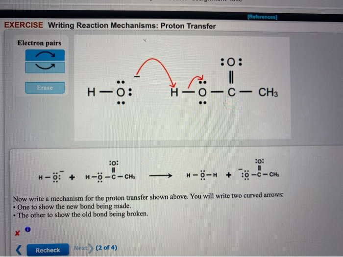 Solved (References) EXERCISE Writing Reaction Mechanisms: | Chegg.com