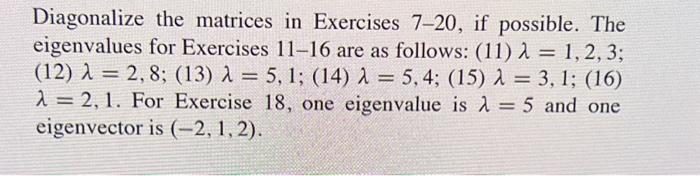 Solved In Exercises 1 and 2, let A=PDP−1 and compute A4. 1. | Chegg.com