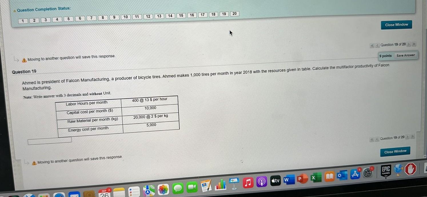 Solved Manufacturing. Note: Write answer with 3 decimals and | Chegg.com