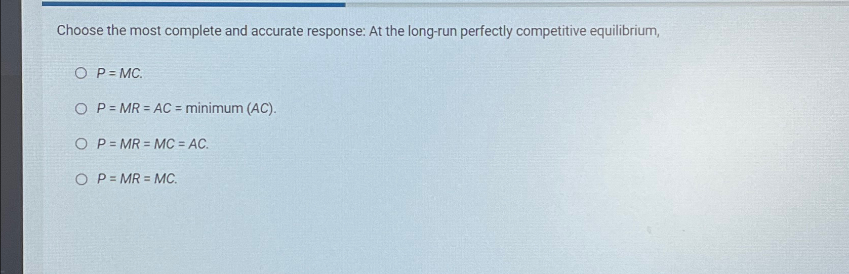 Solved Choose the most complete and accurate response: At | Chegg.com