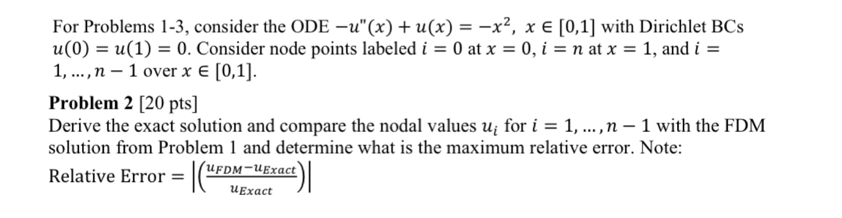 Solved For Problems 1-3, ﻿consider the ODE | Chegg.com