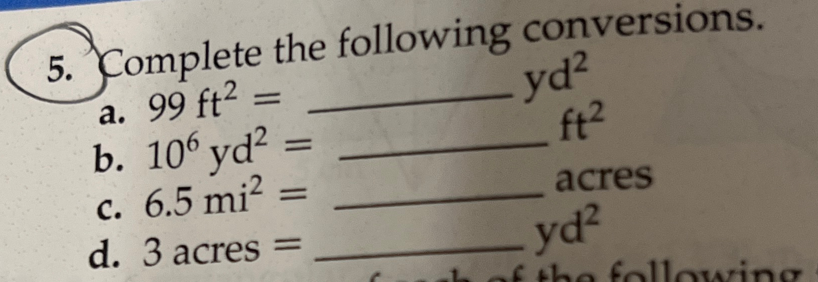 Solved Complete the following | Chegg.com