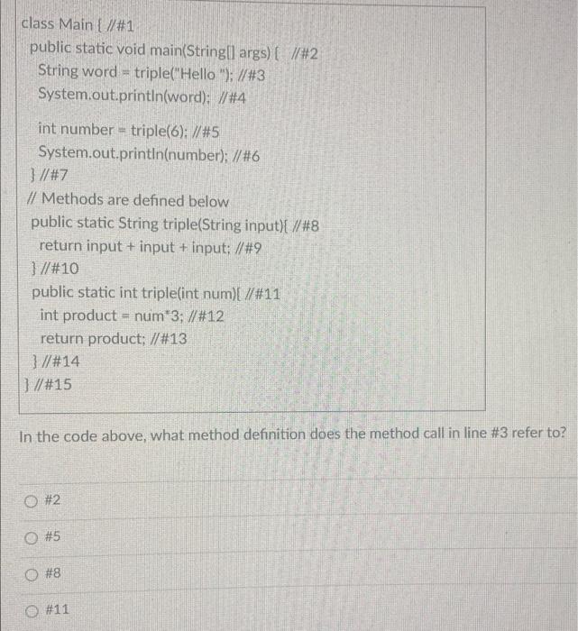 Solved What does the 'void' key word indicate? That the | Chegg.com