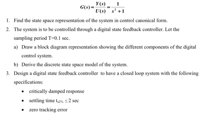 Solved Given the system below And the transfer function Of | Chegg.com