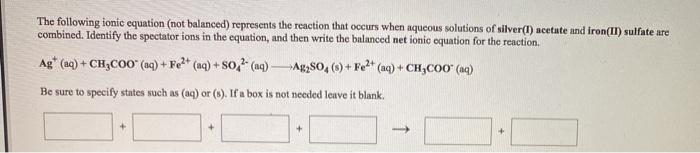 Solved The compound iron(II) chloride, FeCl2 is soluble in | Chegg.com