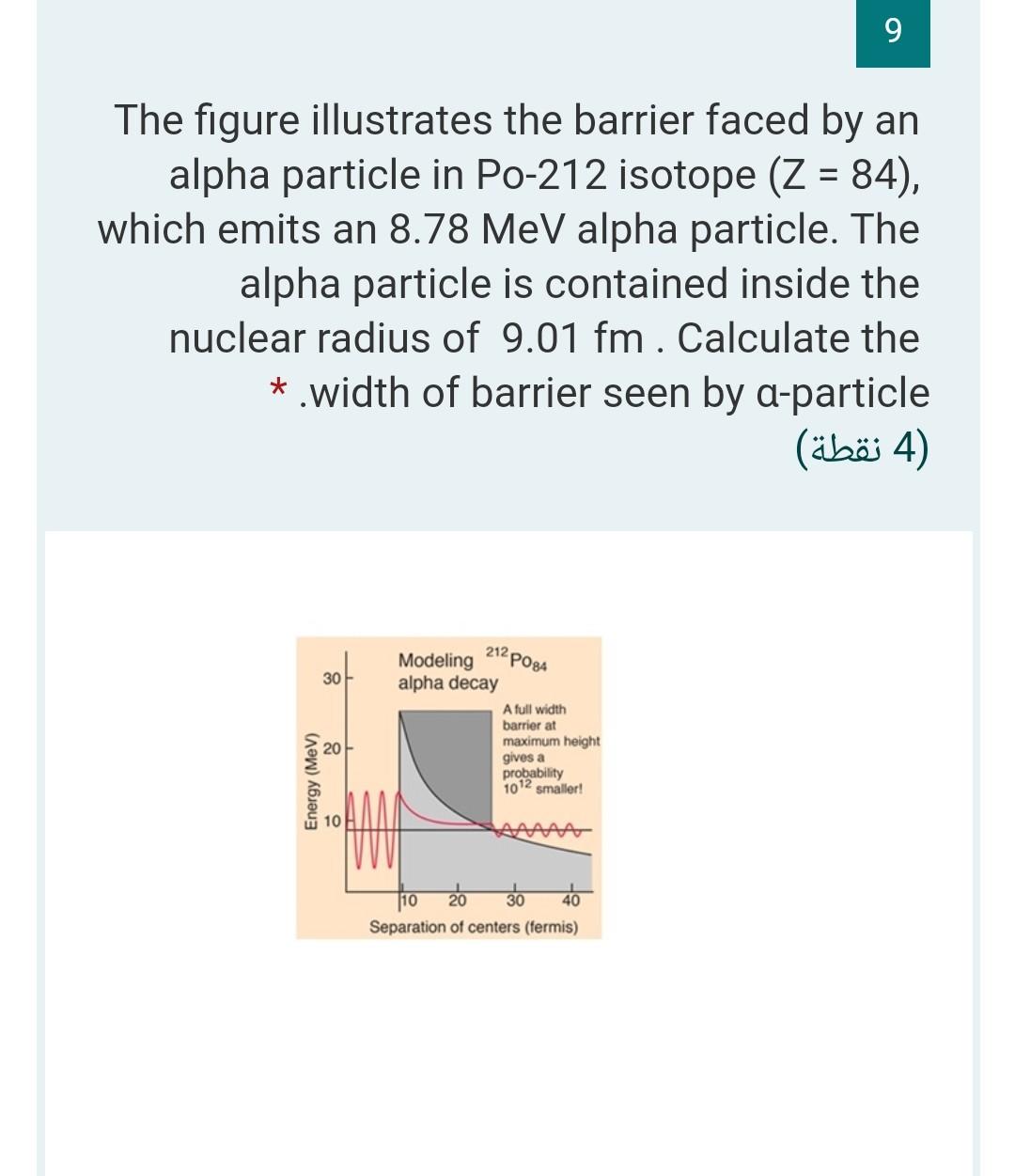 Solved 9 The figure illustrates the barrier faced by an | Chegg.com