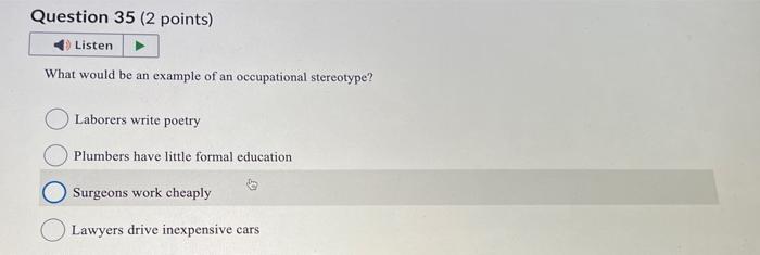 Solved What would be an example of an occupational | Chegg.com