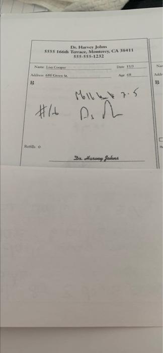 Solved i know the meaning of a sig for an prescription my | Chegg.com