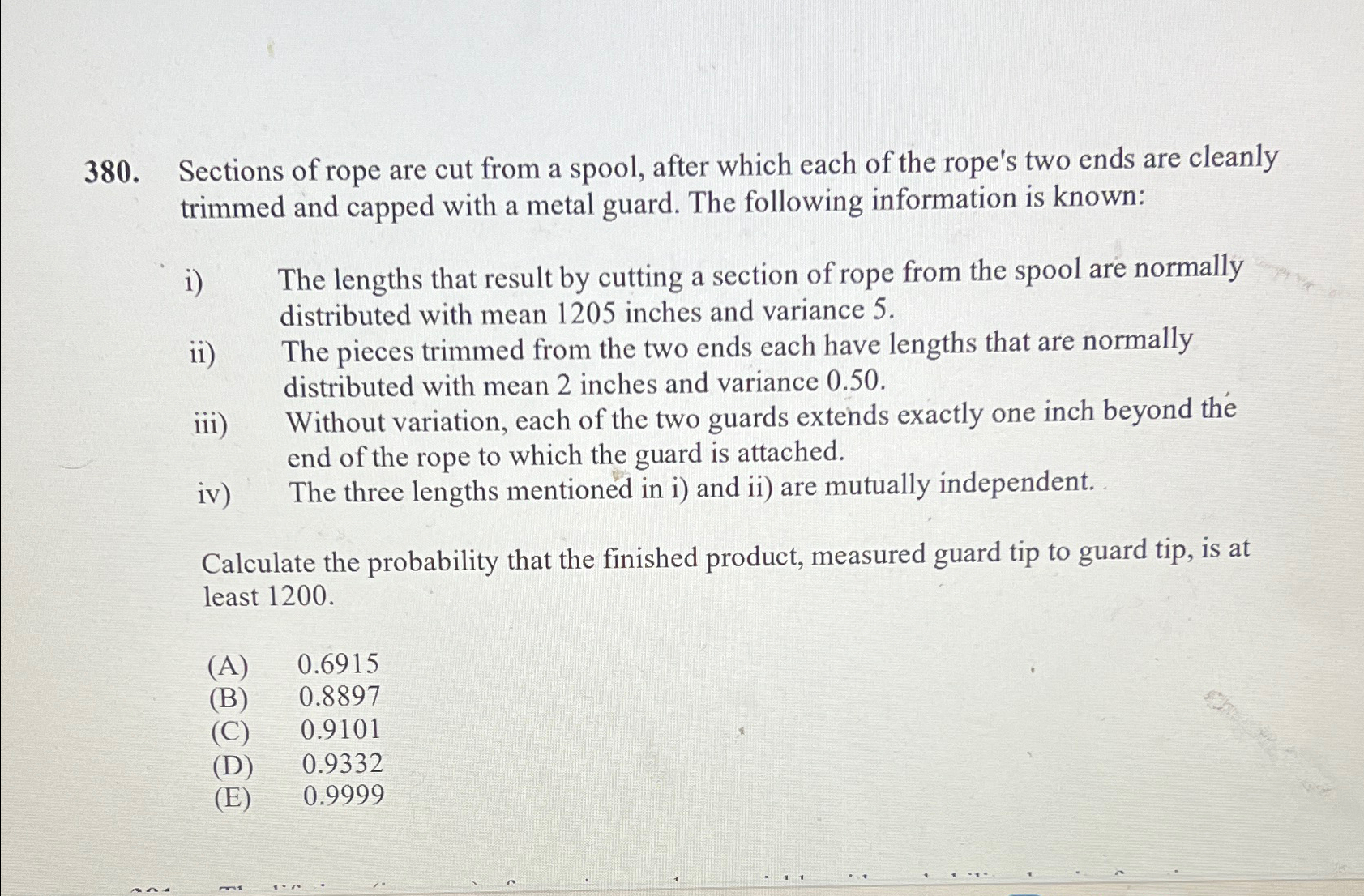 Solved Sections of rope are cut from a spool, after which | Chegg.com