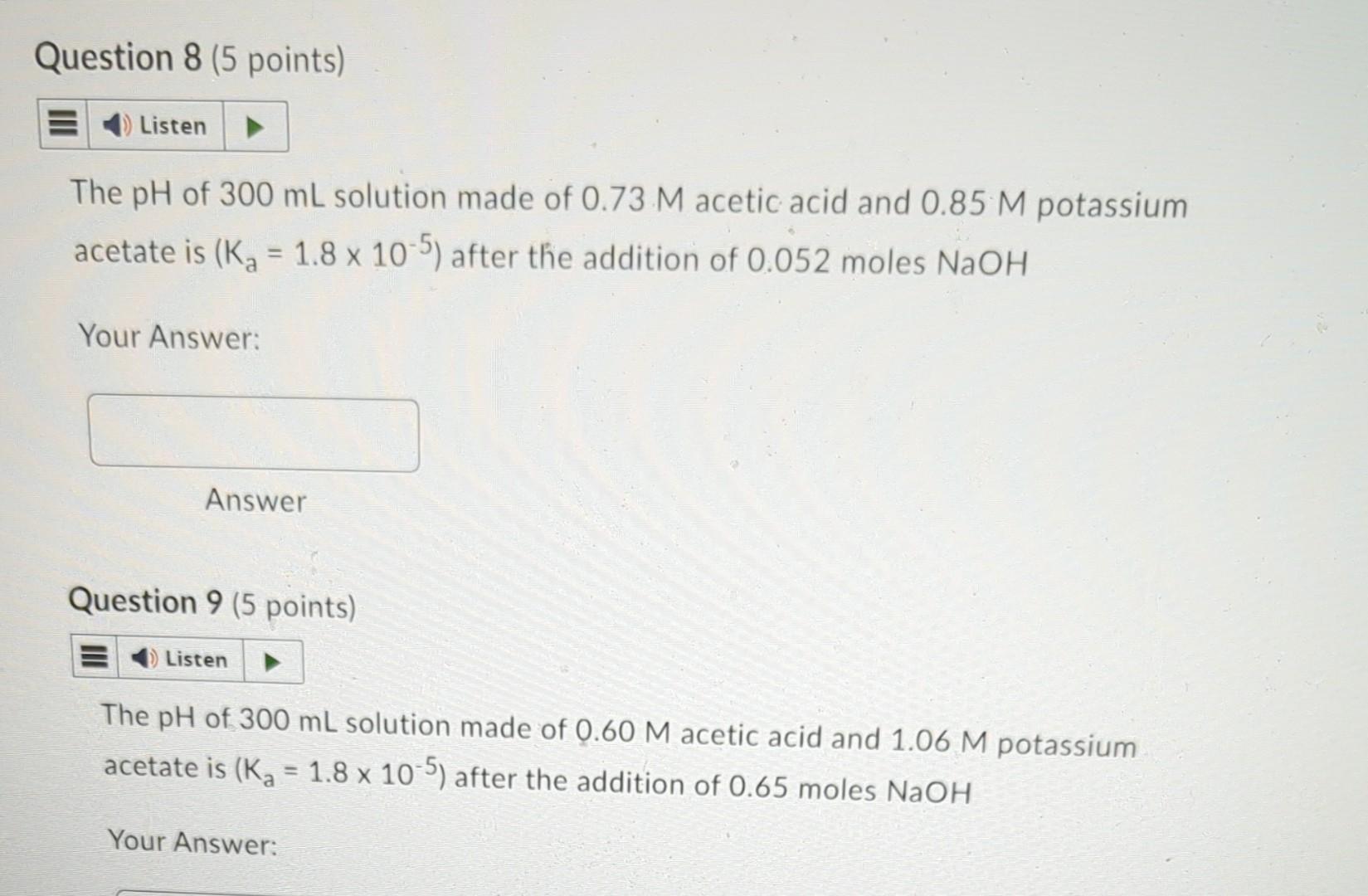 Solved Consider the following buffer system: 1.16MH2CO3 and | Chegg.com