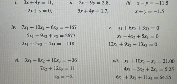 Solved Using Matlab and Cramer's Rule, solve the following | Chegg.com